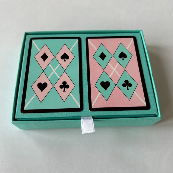 Tiffany & Co. | Games | Tiffany Co Playing Cards Pink Blue Diamonds ...